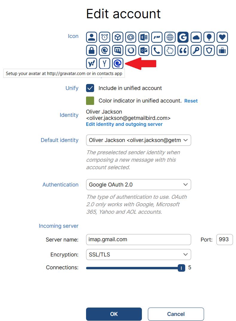 Changing Your Account Picture (Avatar) – Mailbird