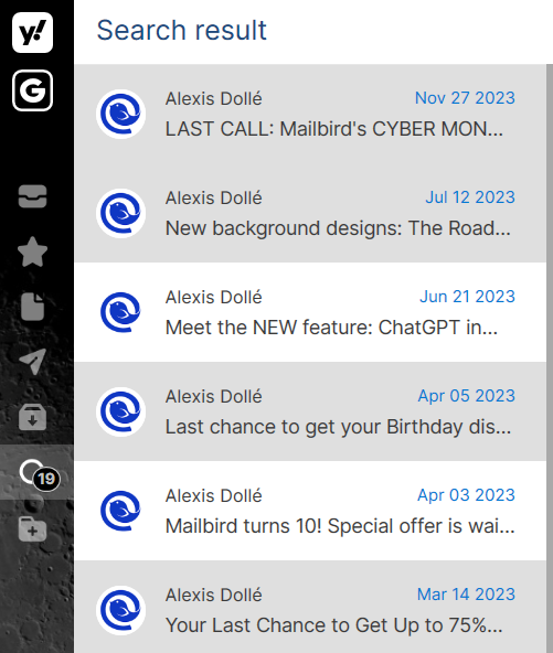 Multi-select in Mailbird – Mailbird
