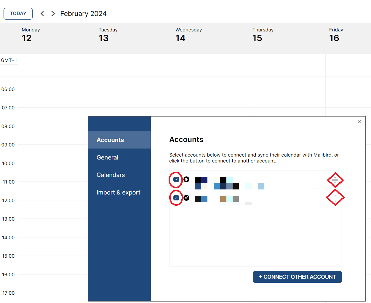 Connecting an Account to the Native Calendar – Mailbird