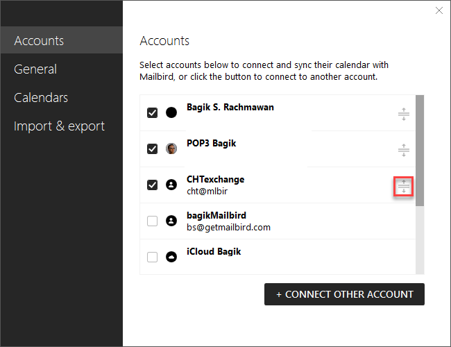 Connecting an Account to the Native Calendar – Mailbird